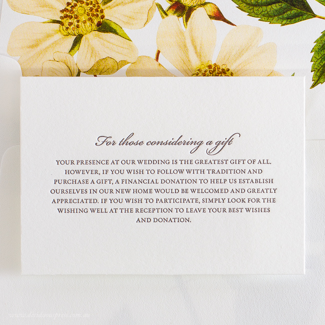 Gift Card Wording Suggestions Wording Examples For Wedding Invitations